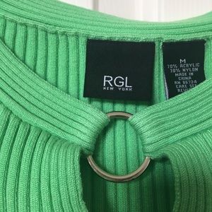 RGL | Tops | Rgl New York Green Sleeveless Top | Poshmark